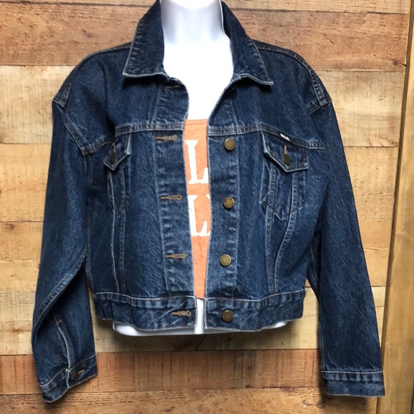 ROLLA'S | Jackets & Coats | Rollas Oversized Slouch Crop Jean Denim ...